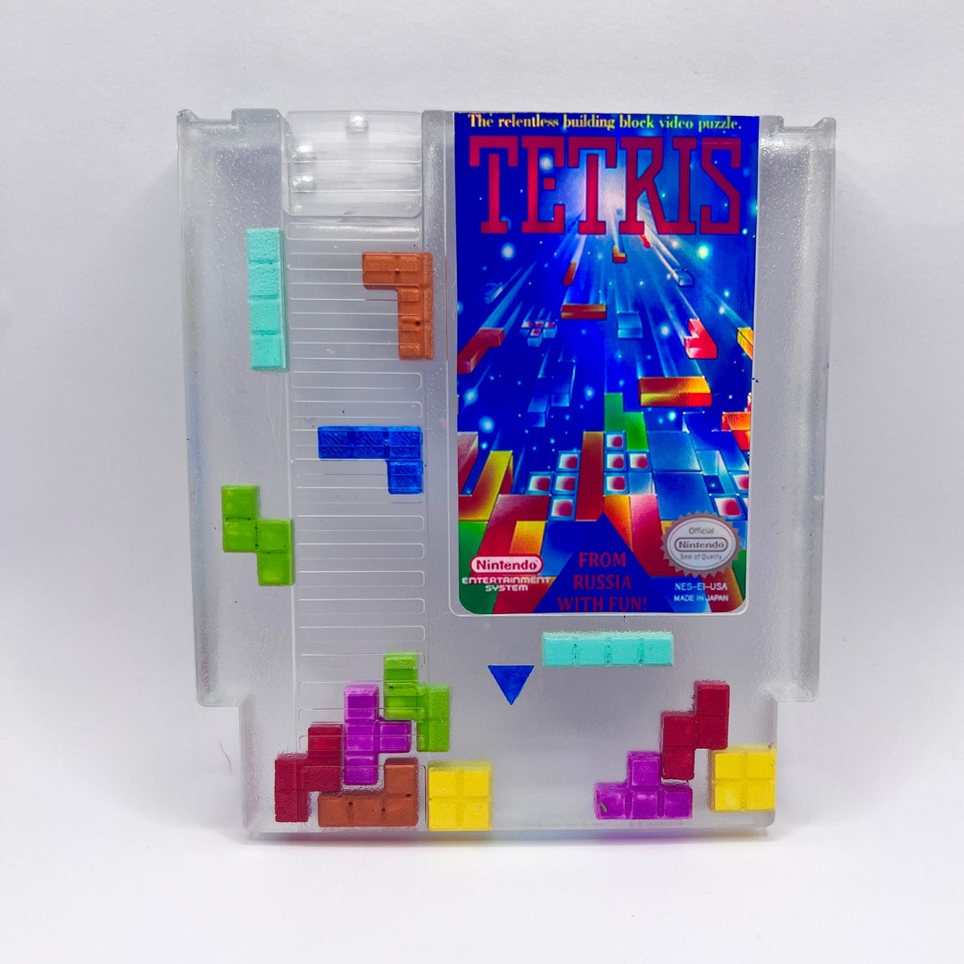 Tetris Retro Game Cartridge NES Games Gamer Gifts Nintendo Vintage ...