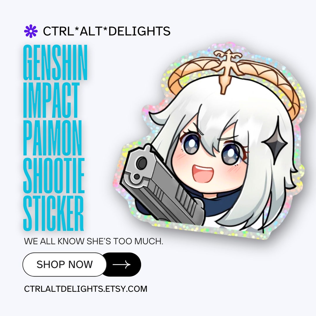 Genshin Impact Paimon Sticker Gamer Gifts Gaming Stickers Genshin ...