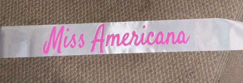 Miss Americana Sash - Etsy