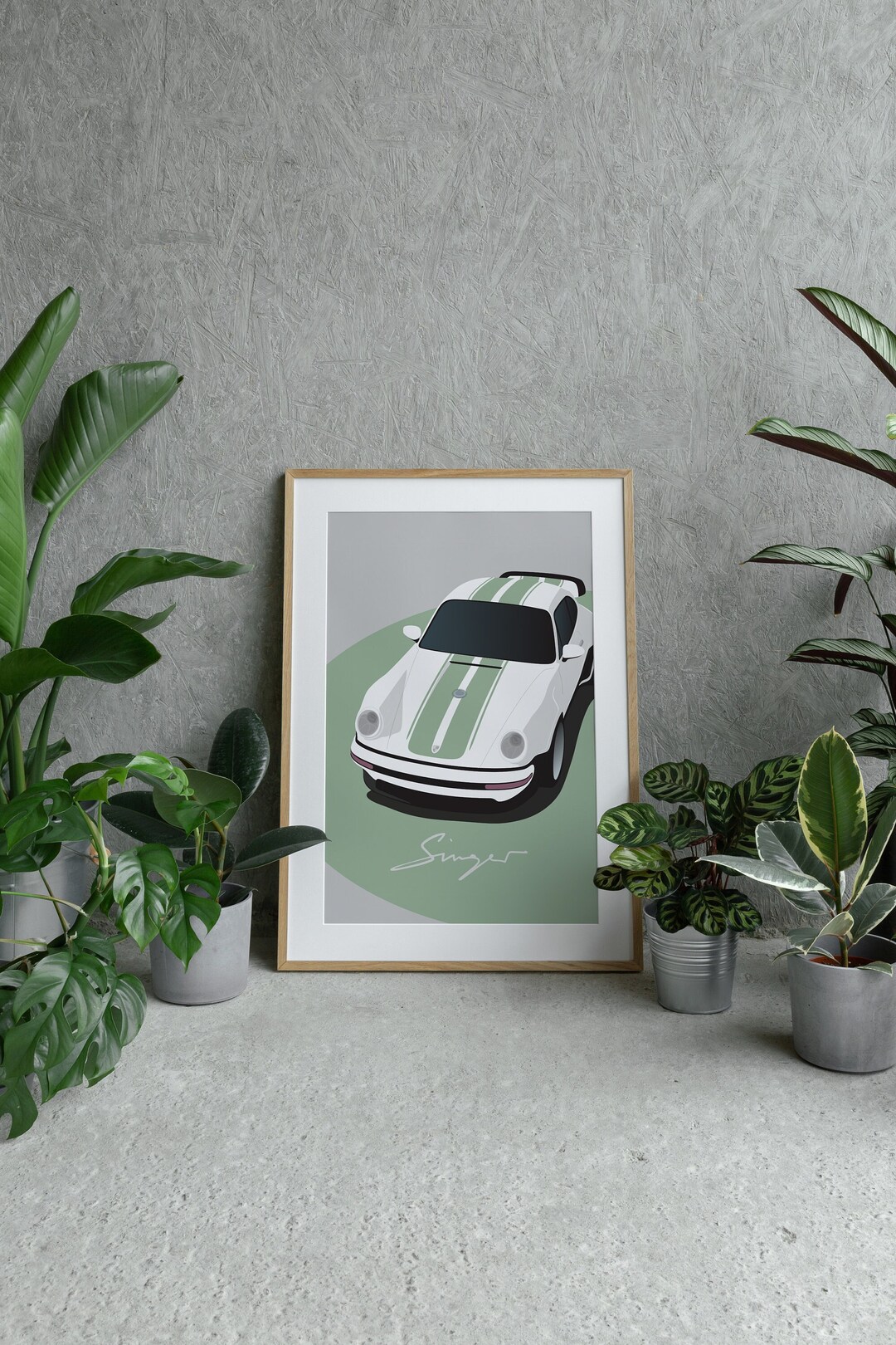 Reimagined Porsche 911 Turbo - Singer Porsche 911 Poster, Wall Decor ...