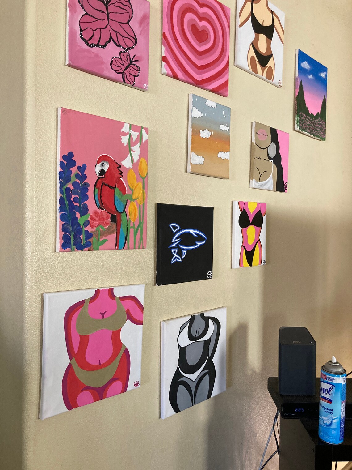 Shades of Pink Body Painting - Etsy