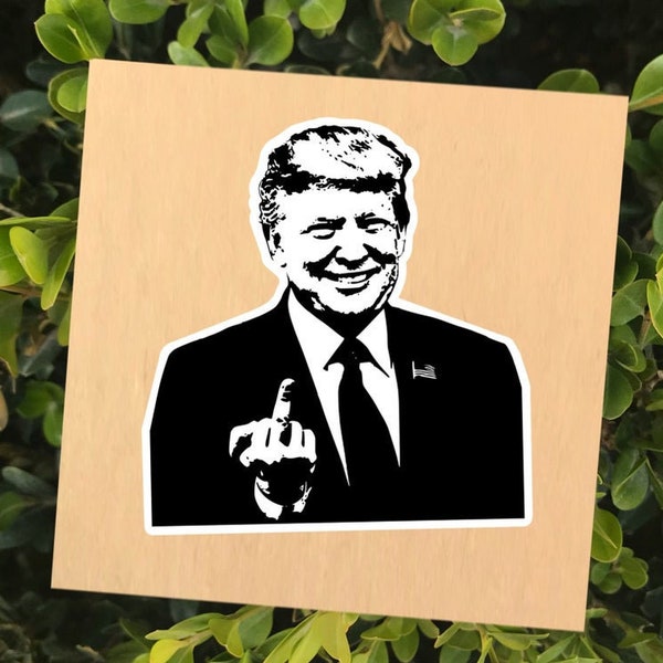 Middle Finger Trump - Etsy