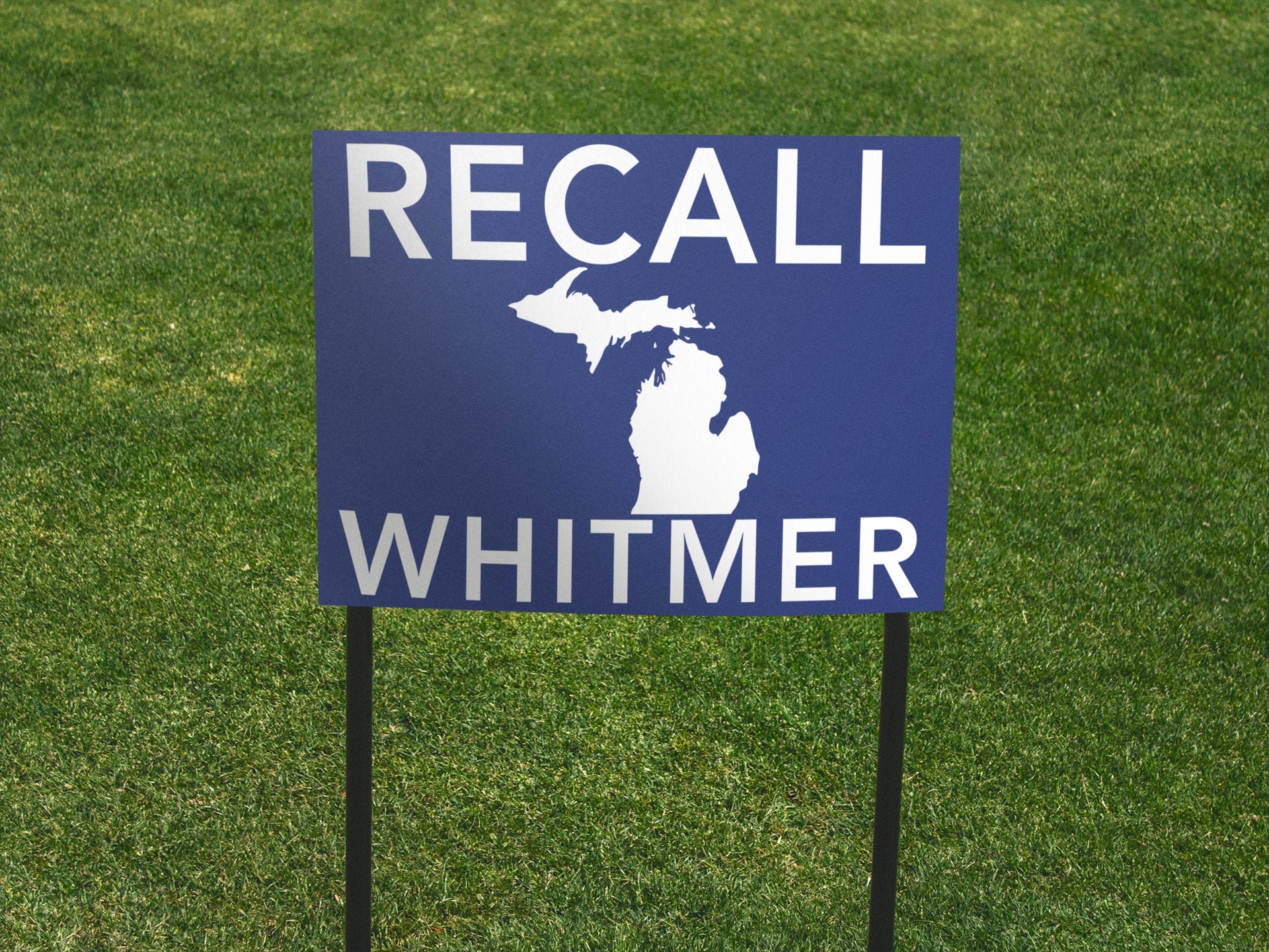 Recall Whitmer Double Sided Yard Sign, Anti-whitmer Sign, Miichigan ...