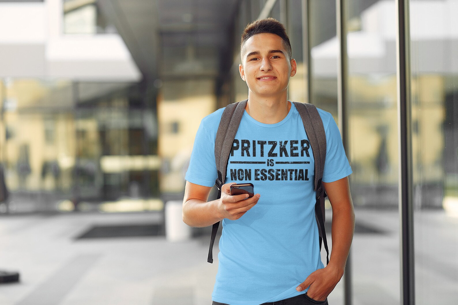 Pritzker is Non Essential T-shirt Anti-jb Pritzker Shirt - Etsy
