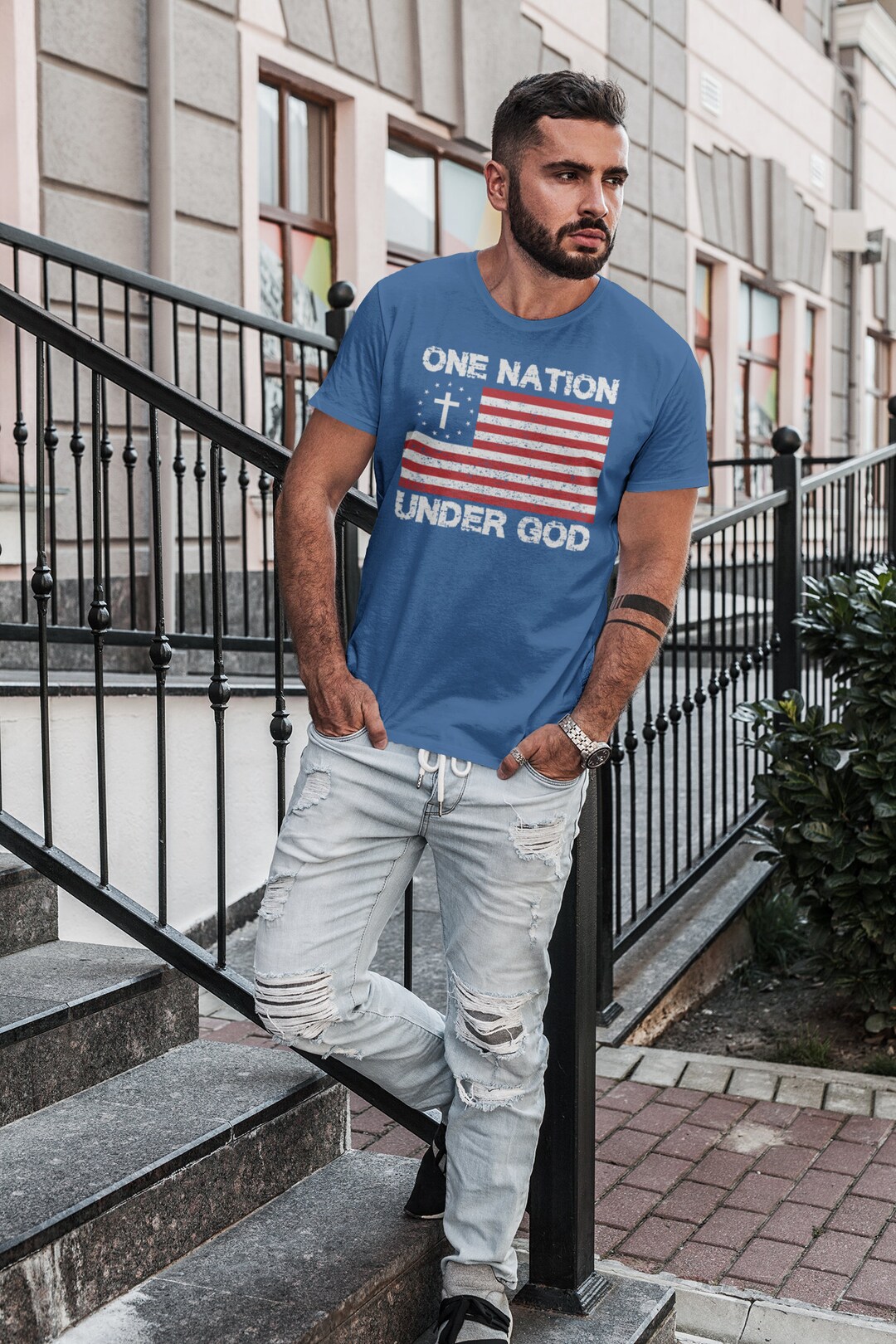 One Nation Under God Shirt - in God We Trust T-shirt - Religious Shirt ...