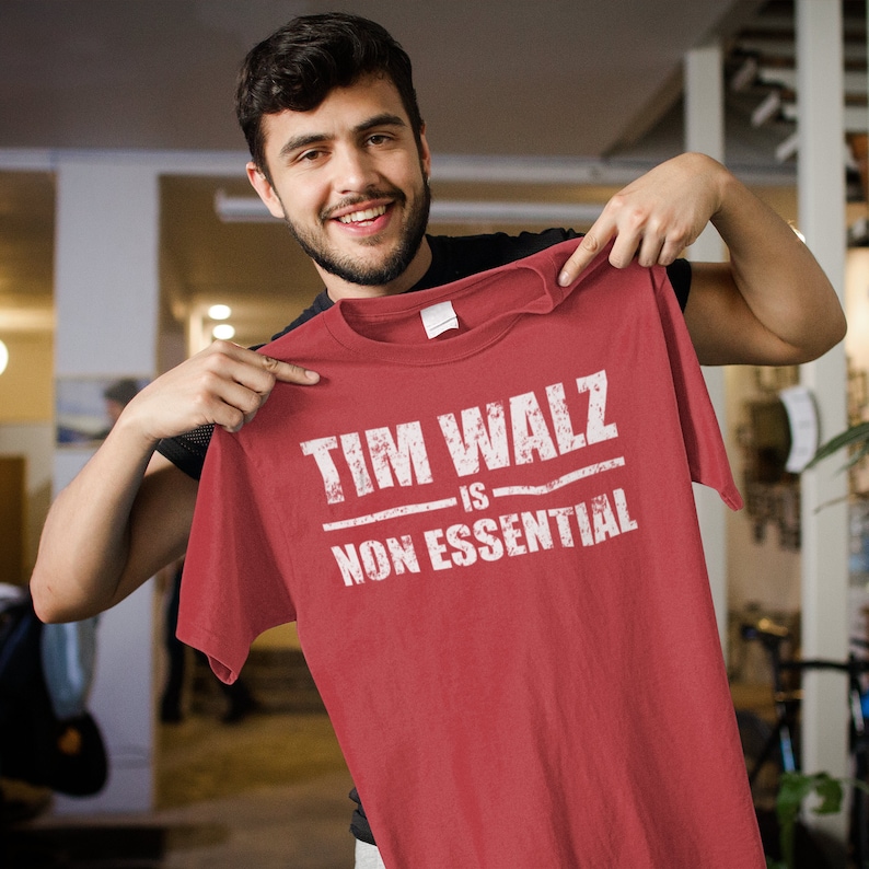 Walz is Non Essential T-shirt, Anti-walz Shirt, Minnesota, Recall Walz ...