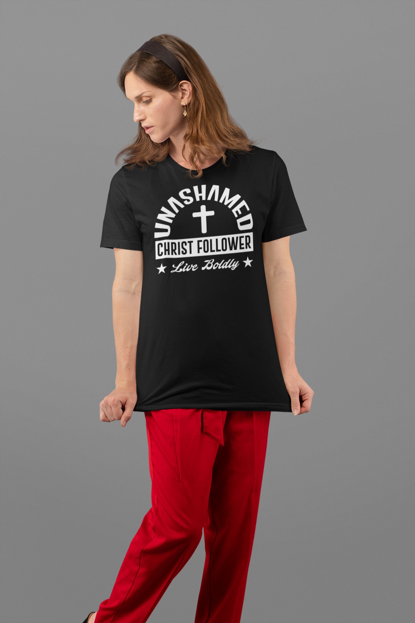 Unashamed Christ Follower Shirt Live Boldly T-shirt Religious Shirt ...