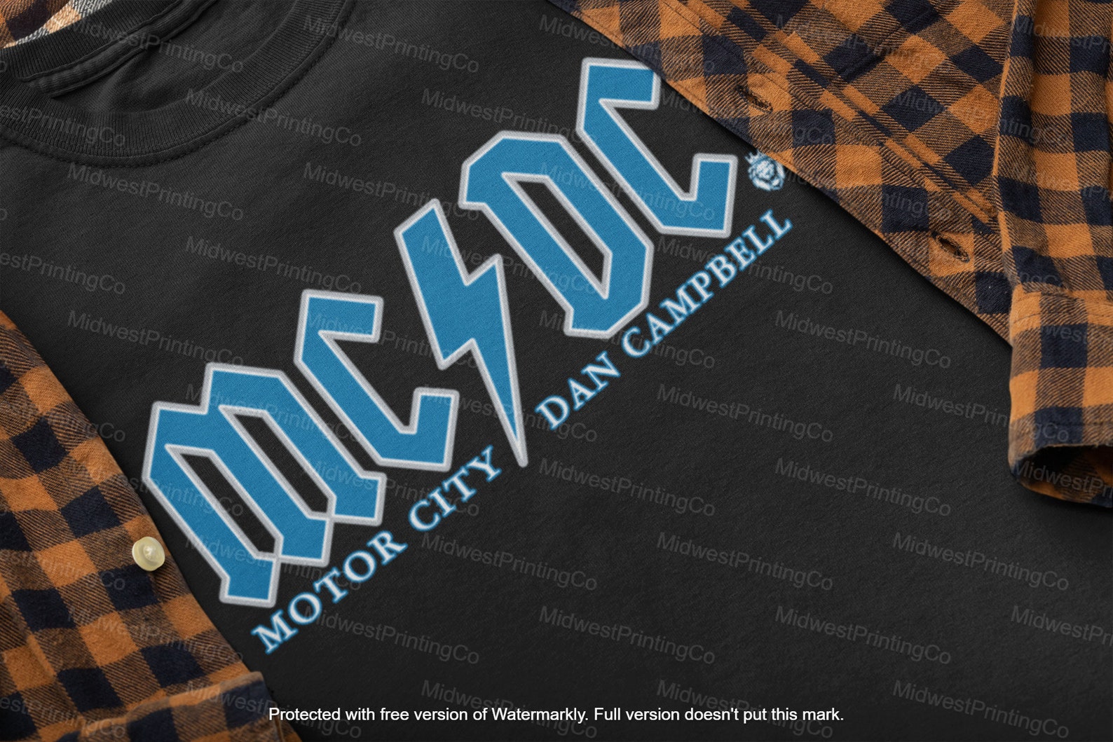 Detroit Lions MCDC T-shirt Motor City Shirt Dan Campbell - Etsy