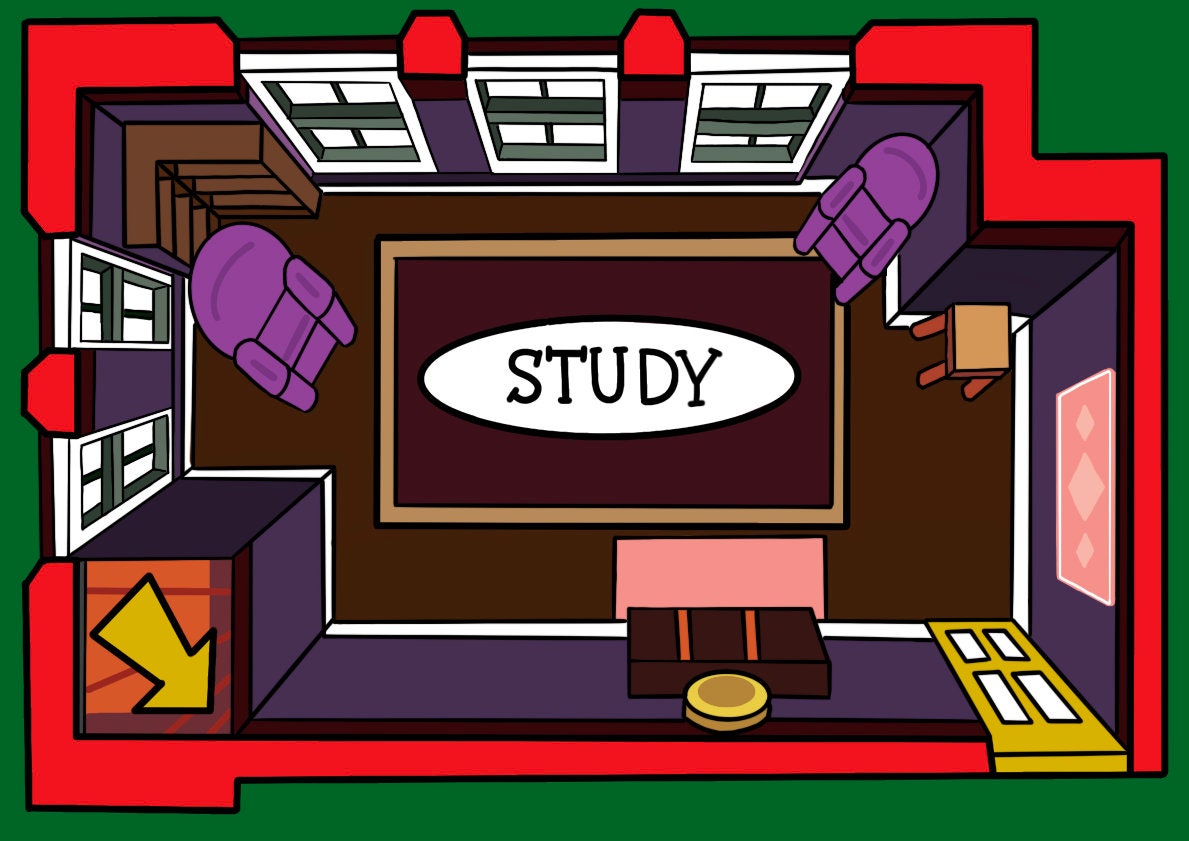 Clue Board Game Art Prints: Vintage Inspired Game Room Decor (PDF File ...