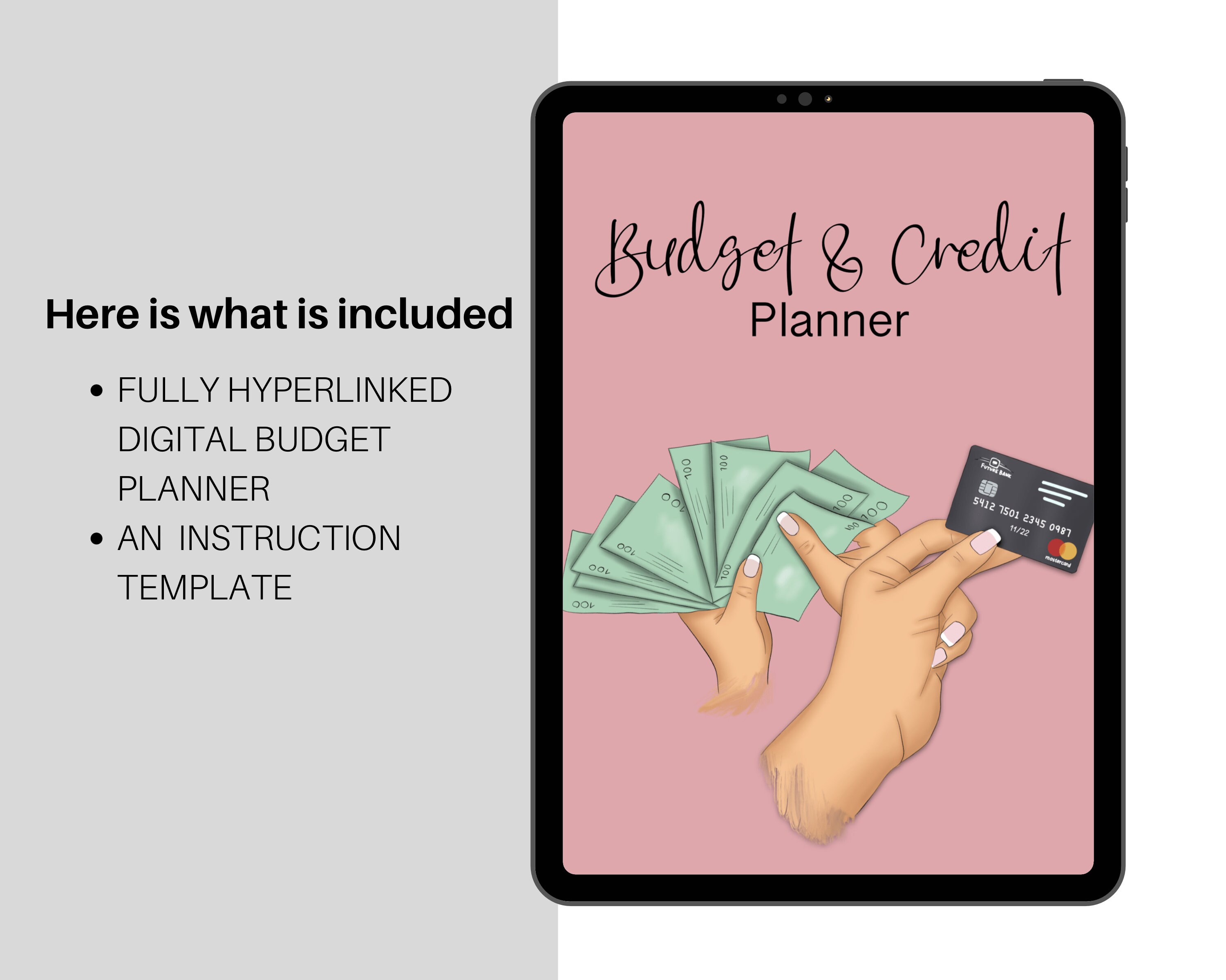 Digital Budget & Credit Planner - Etsy