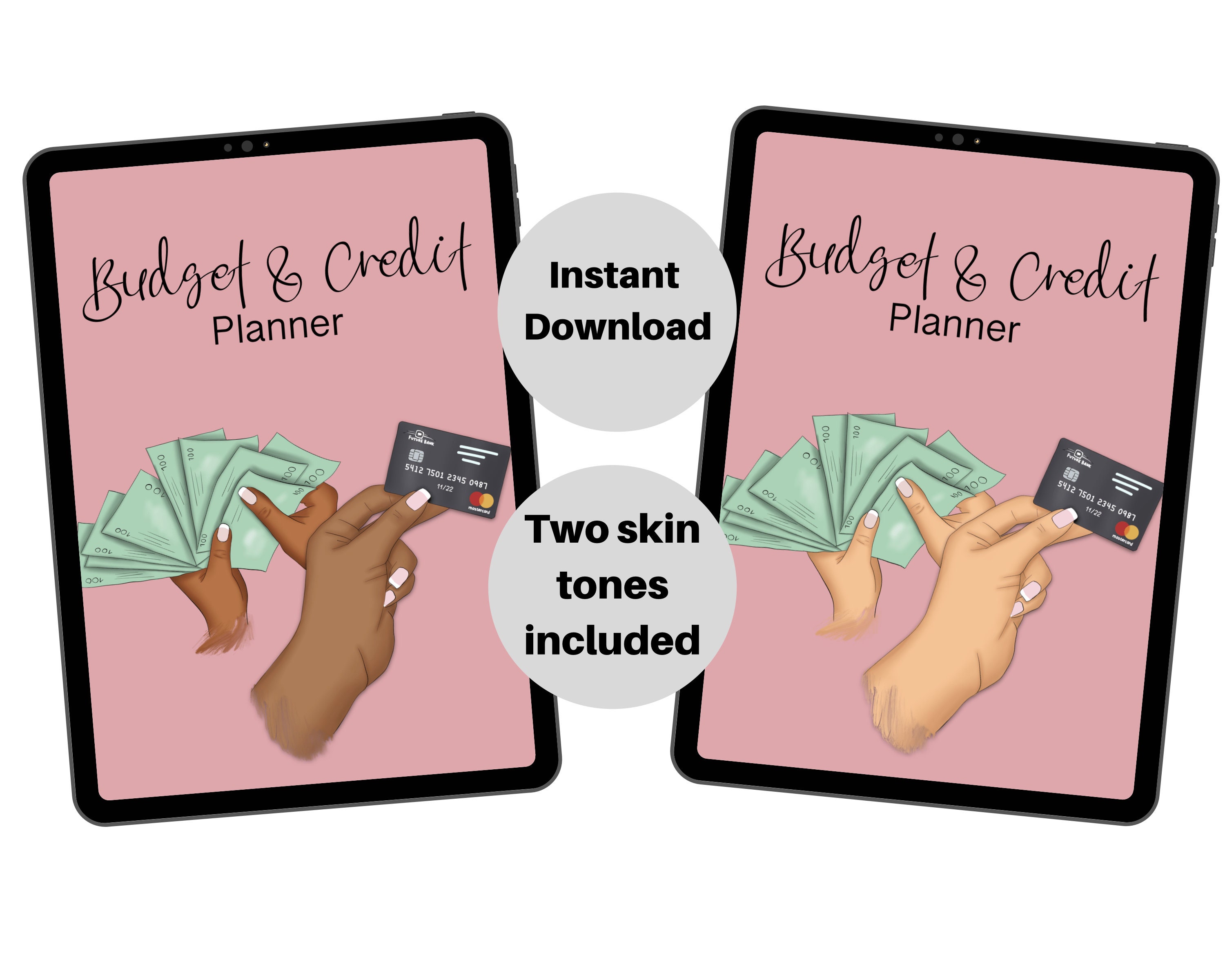 Digital Budget & Credit Planner - Etsy