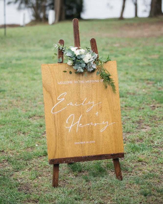 Custom Vinyl Wedding Sign - Etsy Australia