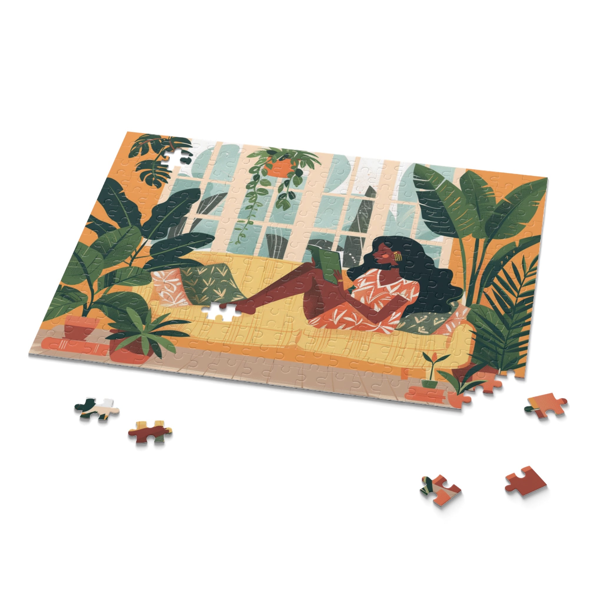 Black Girl Reading Puzzles, African American Puzzles, Black Girl Puzzle ...