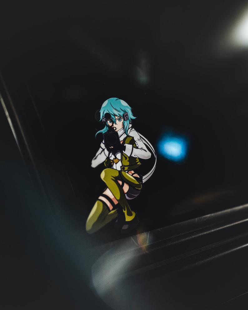 Anime Sniper Girl Sinon SAO Anime Sticker Anime Decal - Etsy
