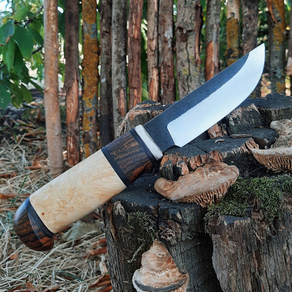 Bushcraft Knife With Sheath Fixed Blade Knife Bushcraft Gear | Etsy