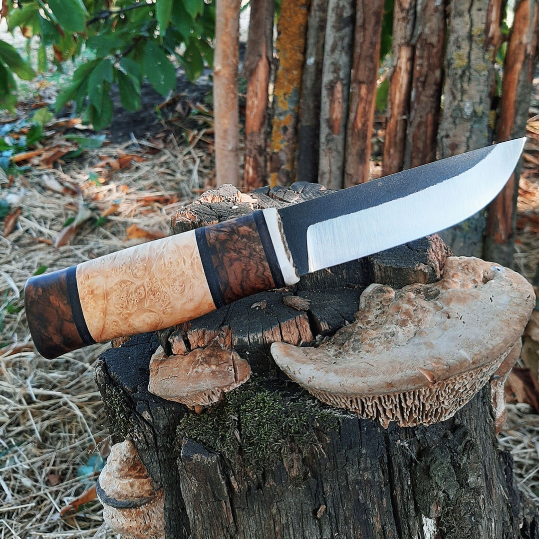 Bushcraft Knife Fixed Blade Survival Gear Gift Hand Forged - Etsy