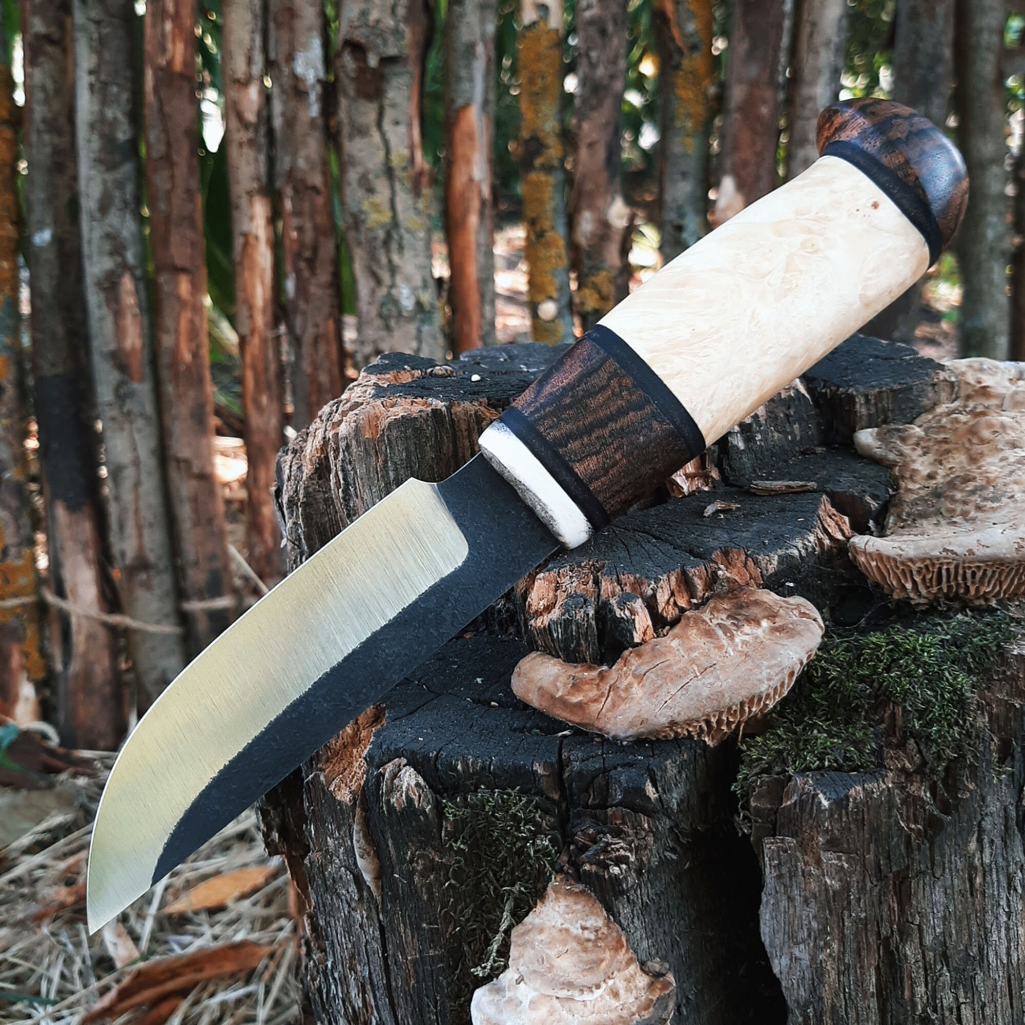 Bushcraft Knife With Sheath Fixed Blade Knife Bushcraft Gear | Etsy