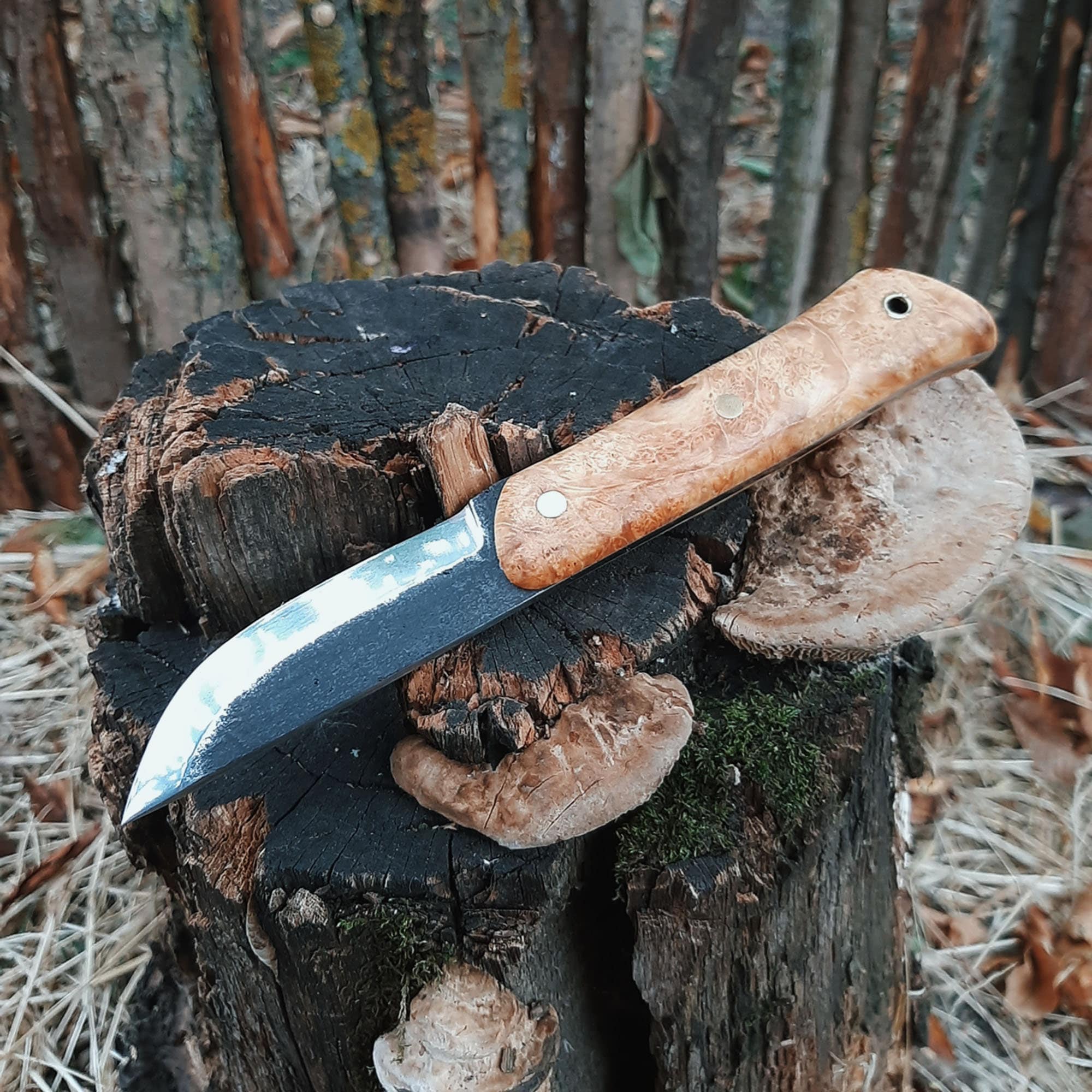 Bushcraft knife hand forged survival gear Fixed blade knife | Etsy