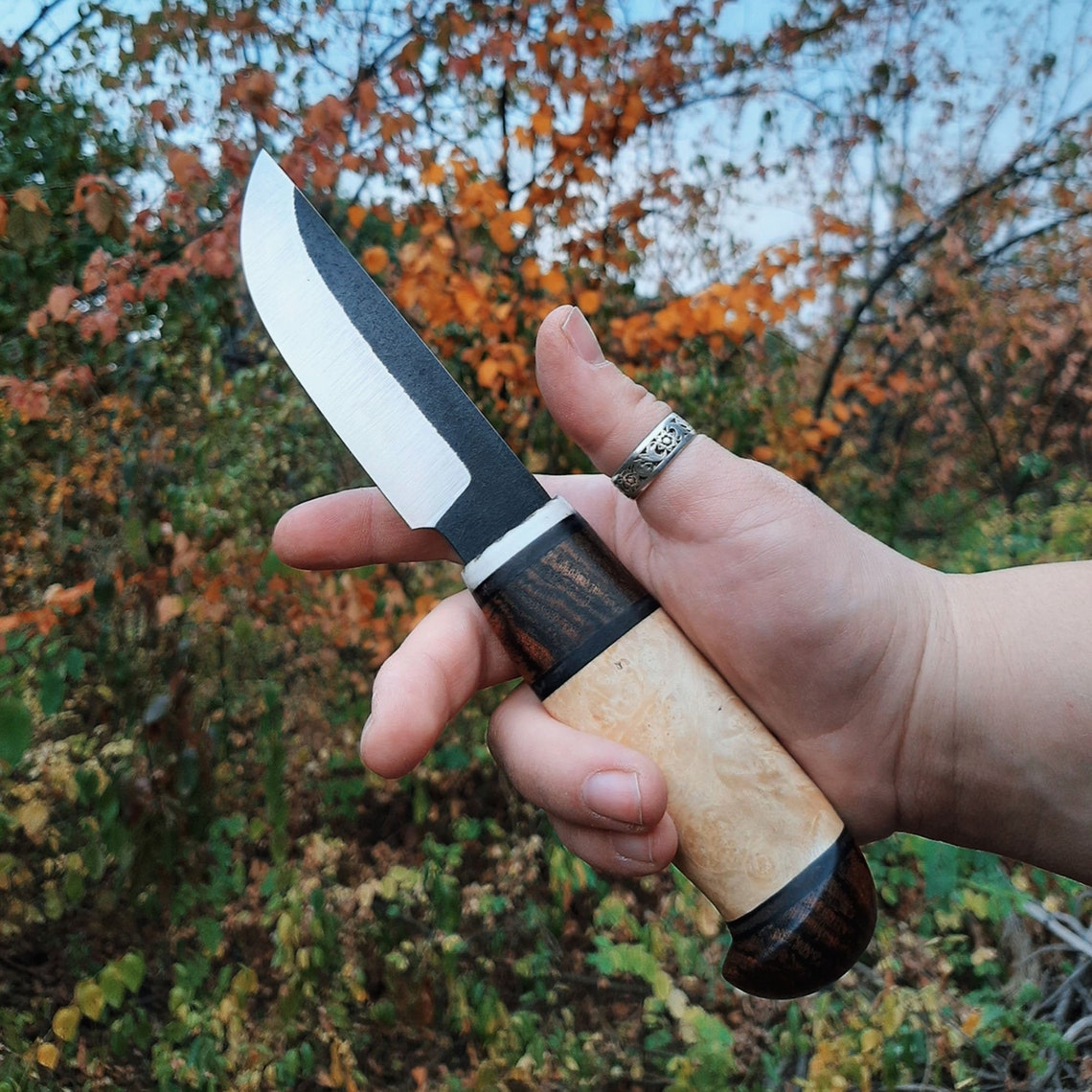 Bushcraft Knife With Sheath Fixed Blade Knife Bushcraft Gear | Etsy