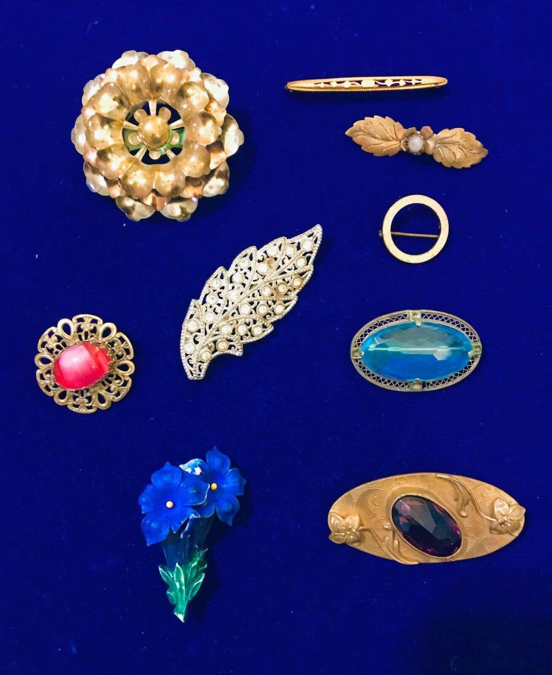 Antique C Clasp Brooch Pin Figural Lot Western Germany - Etsy