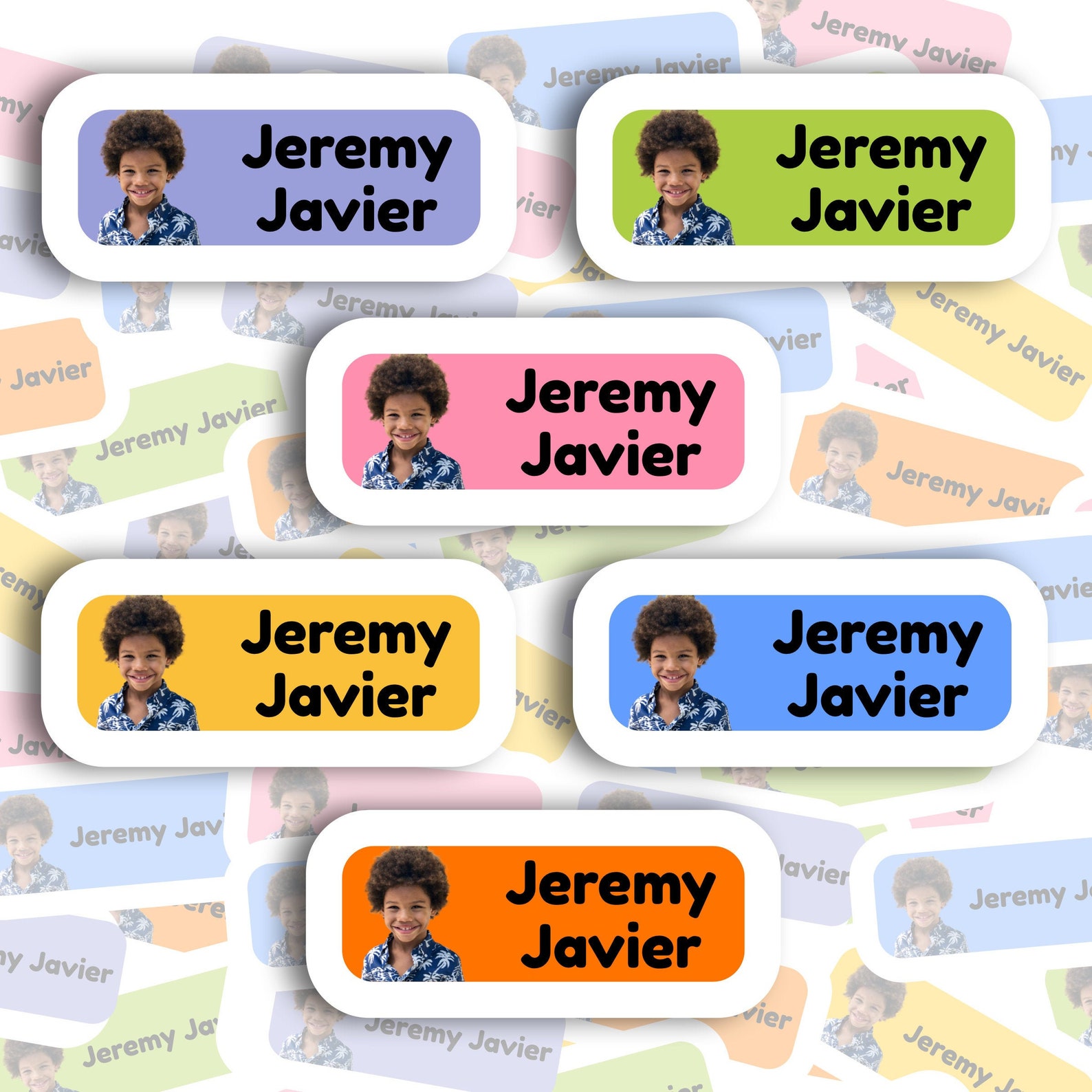 Small Name Labels (1.625" X .75") | Personalized School Name Stickers ...