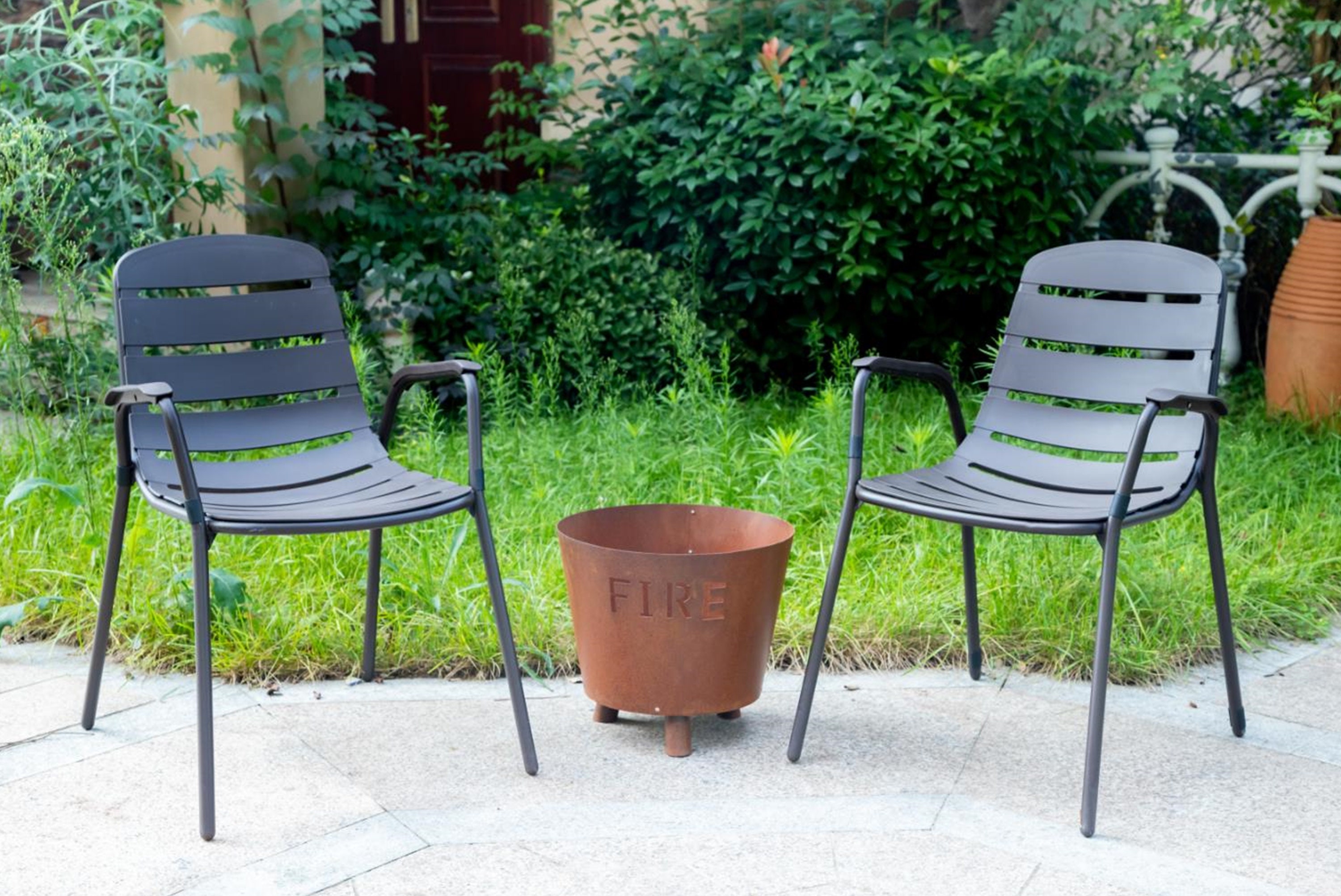 Corten Steel Fire Pit Bucket With Laser Cut 16 Inch Diameter - Etsy