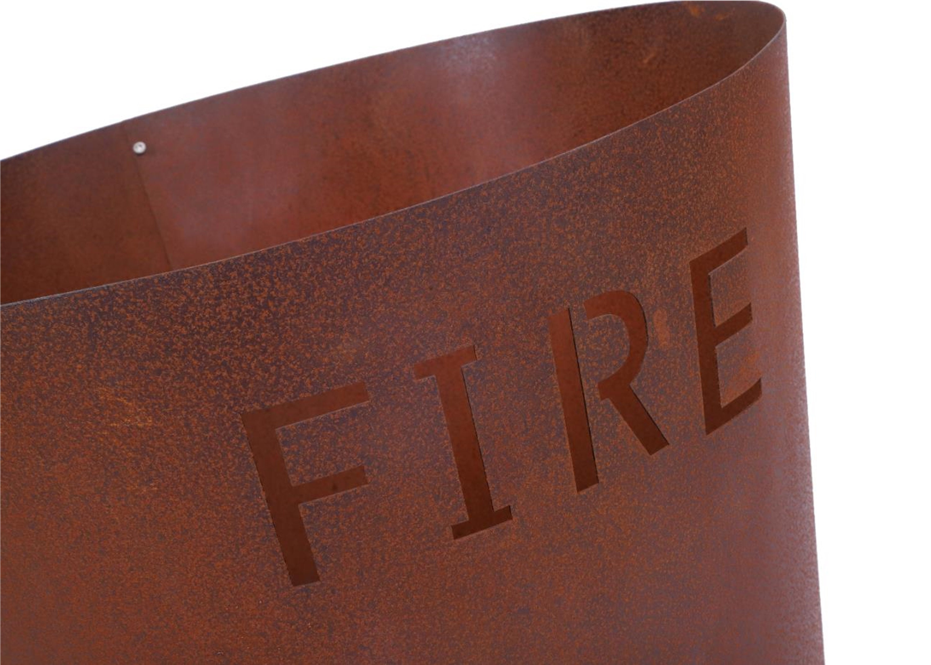 Corten Steel Fire Pit Bucket With Laser Cut 16 Inch Diameter - Etsy
