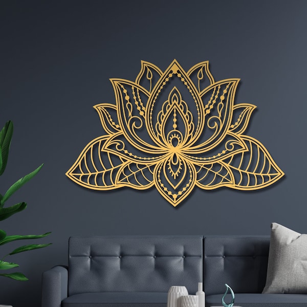 Lotus Metal Art - Etsy