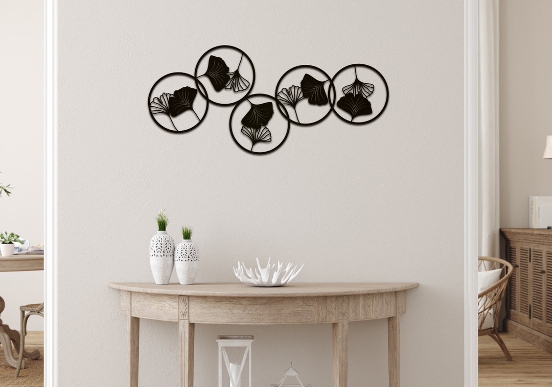 Metal Ginkgo Wall Decor Nature Wall Decor Ginkgo Leaf Wall - Etsy