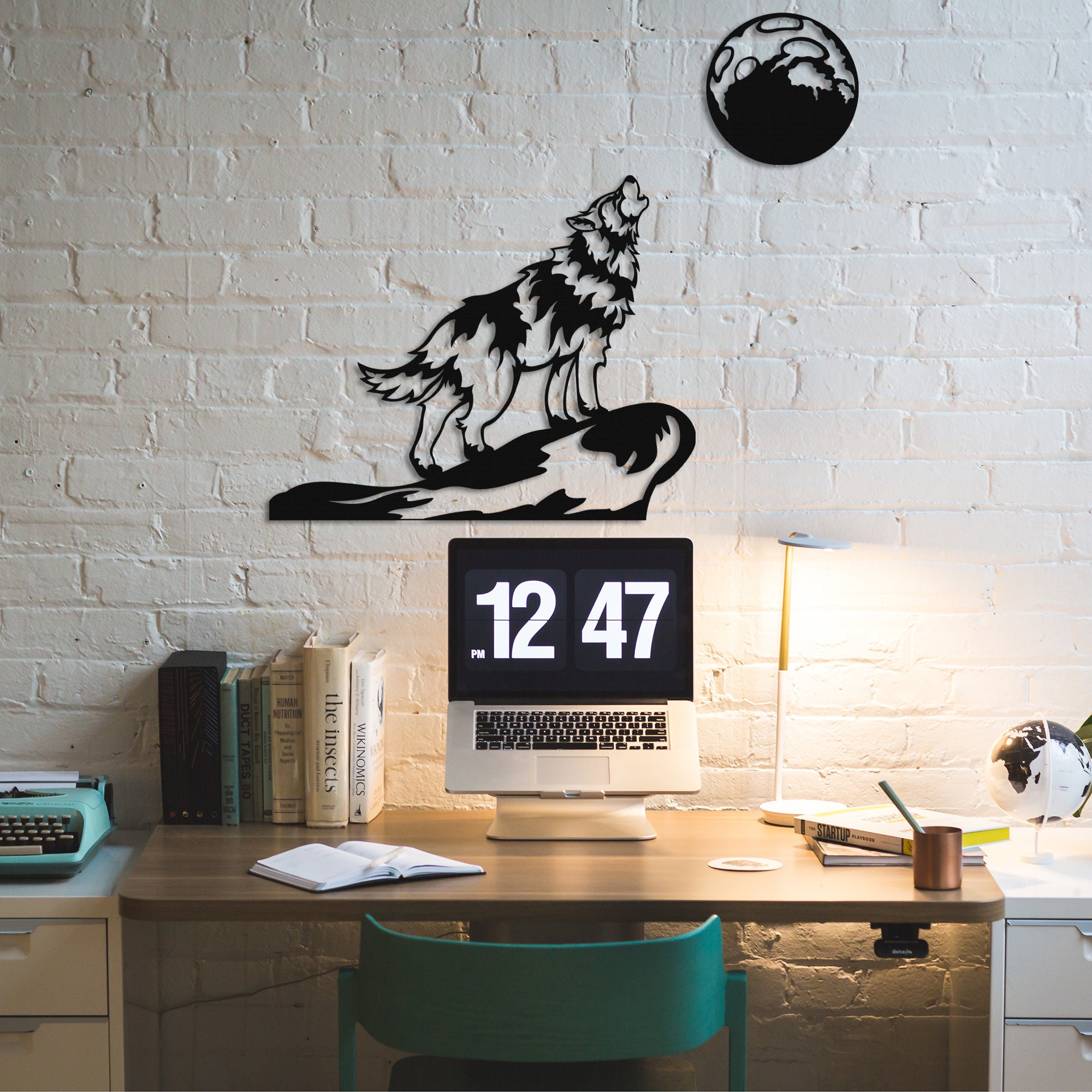 Wolf Metal Wall Art Mountain Wall Decor Wild Wall Sculpture - Etsy