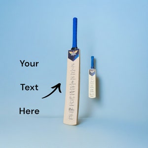 Complete Engraved Cricket Bat Miniature Cricket Bat, Name ,signature ...