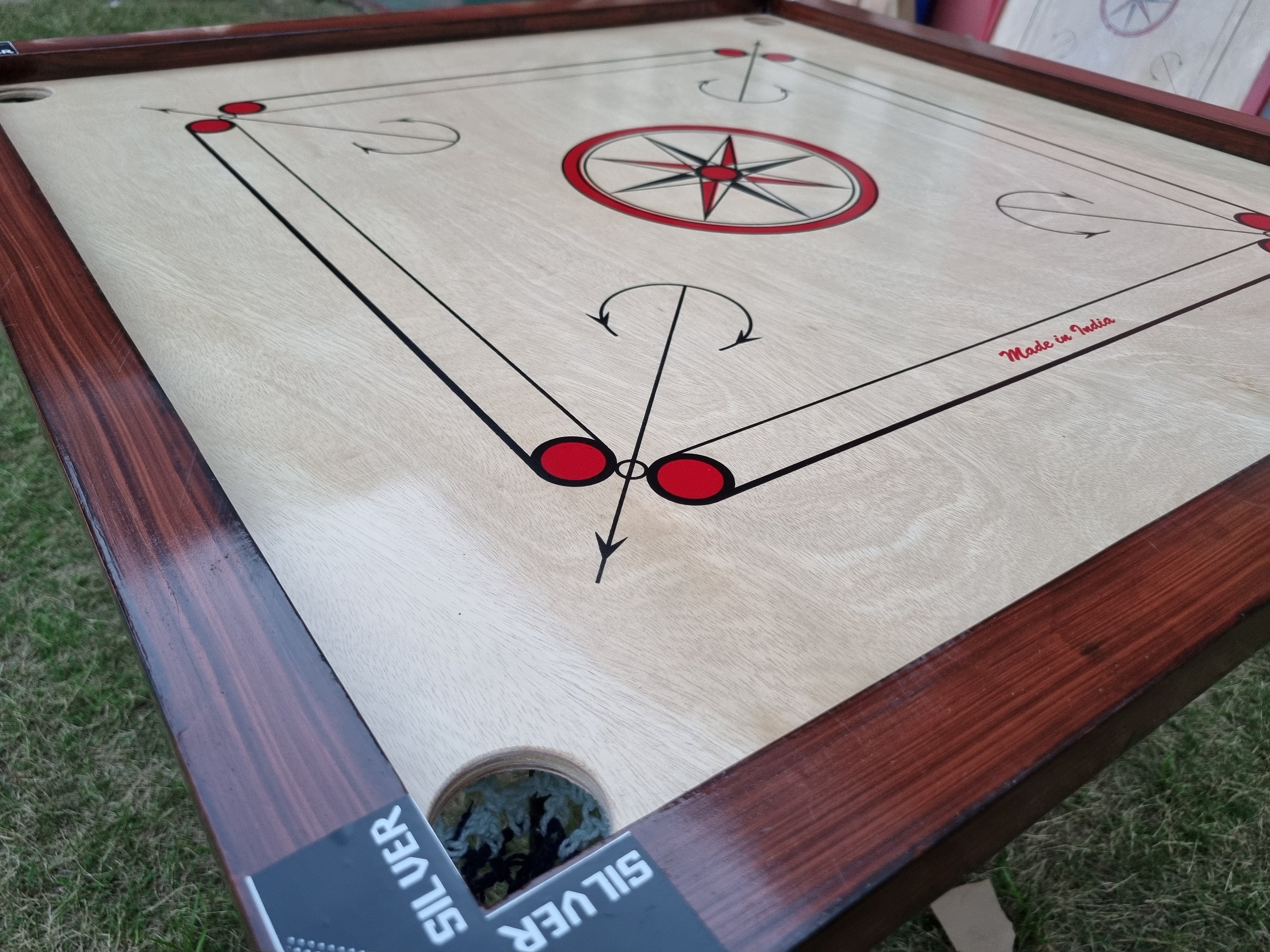 Games & Puzzles Custom Text WITH COVER Laser Engraved Carrom ...