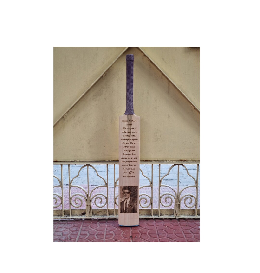 Customized Engraved Cricket Bat, Name and Signature Cricket Bat ...