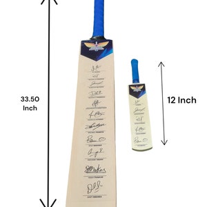 Complete Engraved Cricket Bat Miniature Cricket Bat, Name ,signature ...