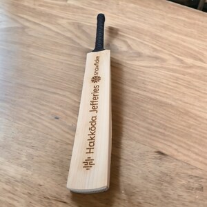 Logo Engraved Cricket Bat, Name and Signature Cricket Bat, Corporate ...