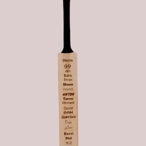 Corporate Name Engraved Cricket Bat, Name and Signature Cricket Bat ...