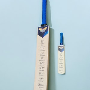Complete Engraved Cricket Bat Miniature Cricket Bat, Name ,signature ...