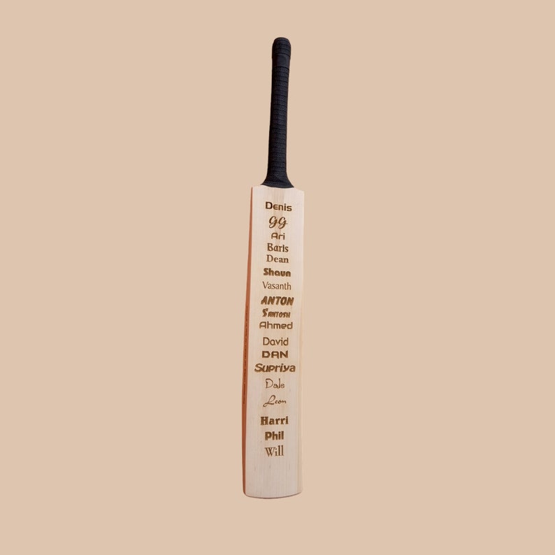 Corporate Name Engraved Cricket Bat, Name and Signature Cricket Bat ...