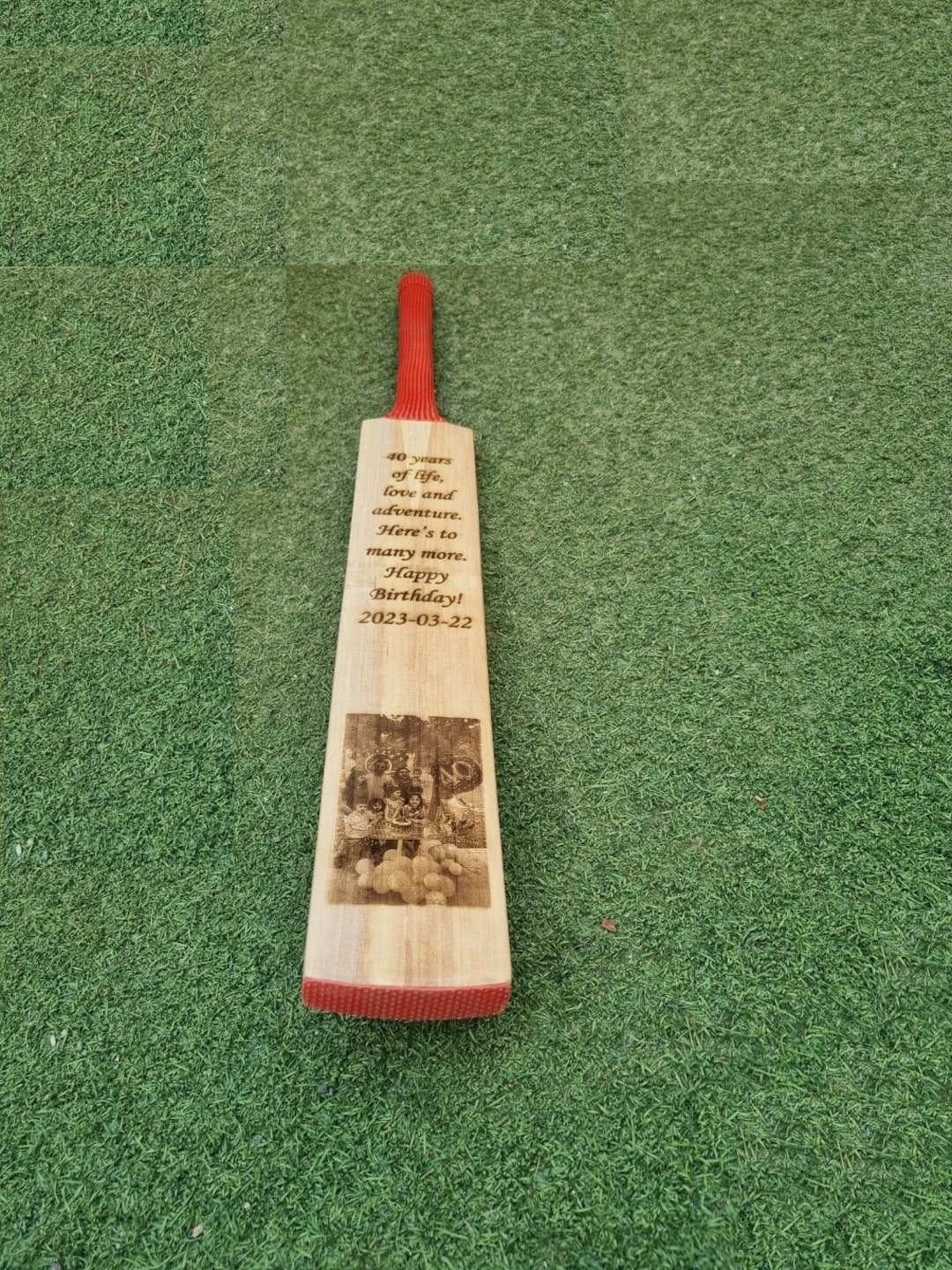 Photo Engraved Cricket Bat, Name and Signature Cricket Bat, Corporate ...