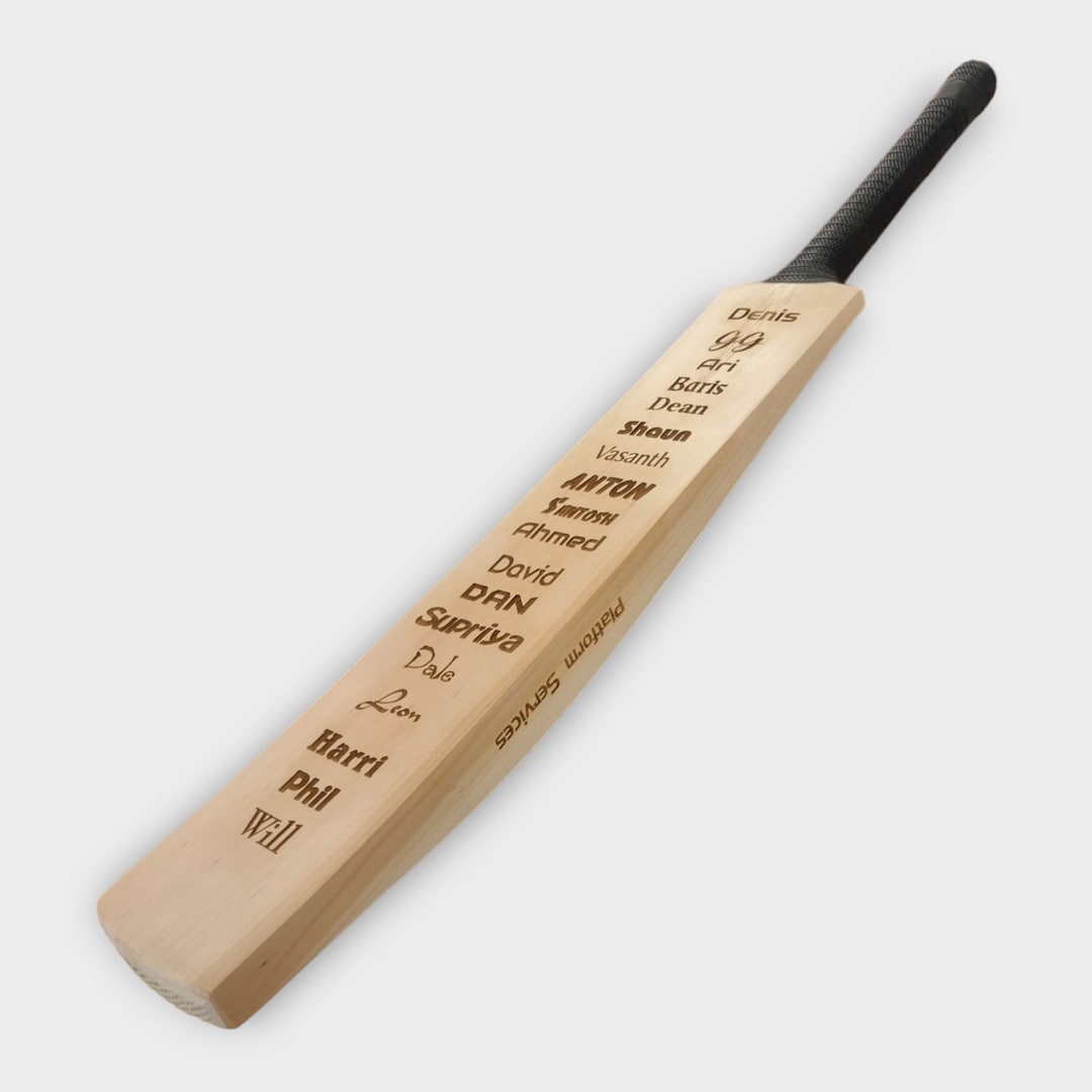 Corporate Name Engraved Cricket Bat, Name and Signature Cricket Bat ...