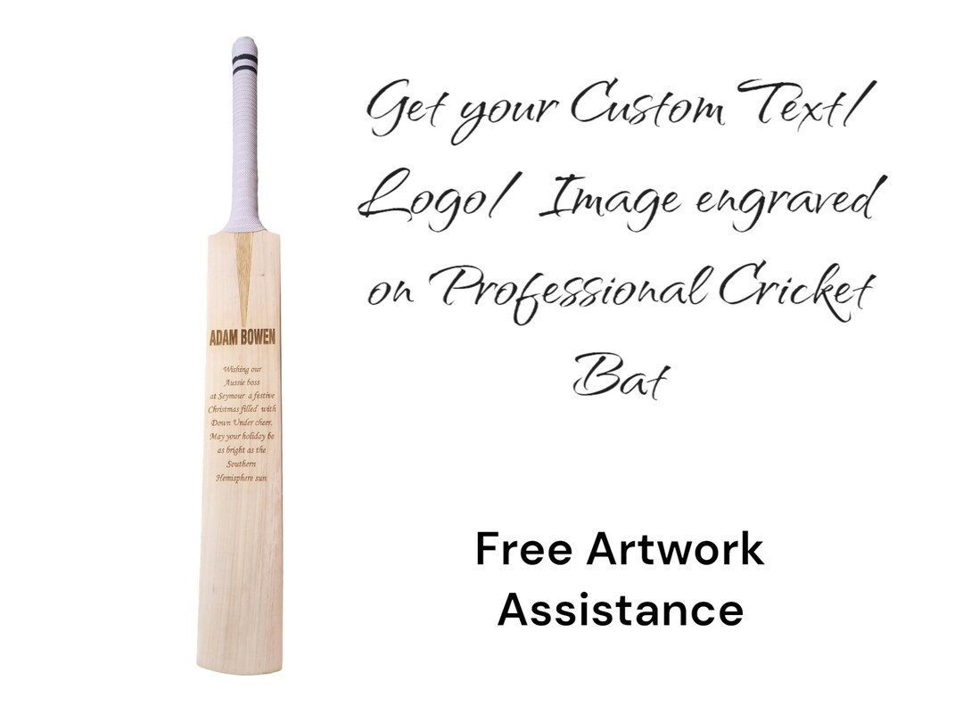 Complete Engraved Cricket Bat, Name ,signature and Text Cricket Bat ...