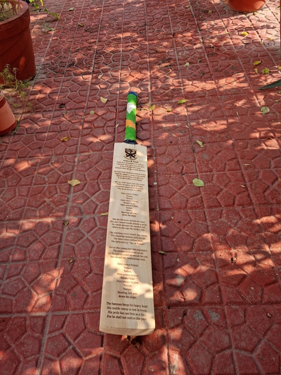 Complete Engraved Cricket Bat Name signature and Text - Etsy