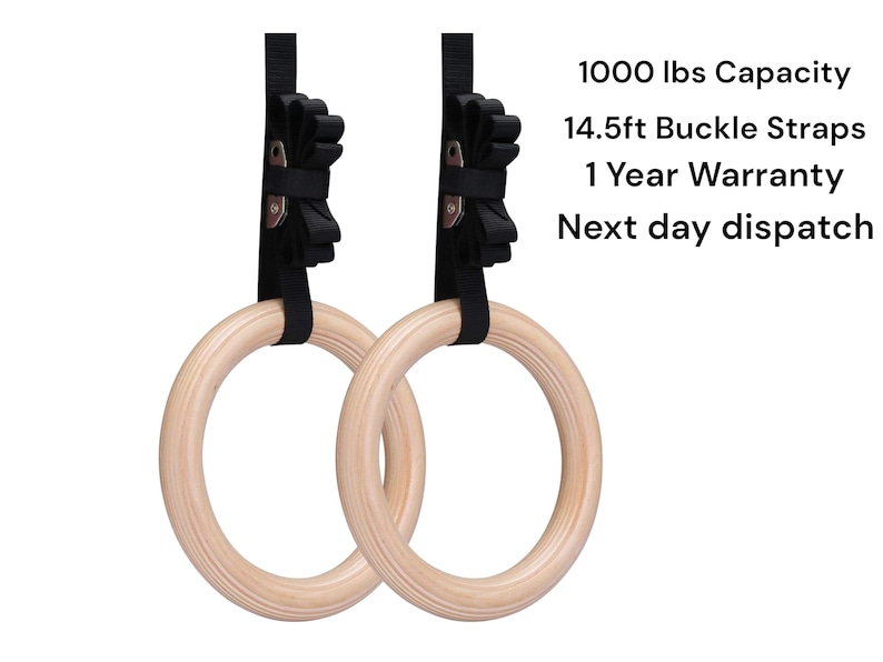Professional Gymnastic Rings roman Rings pilate Rings 1000 Lbs Capacity ...