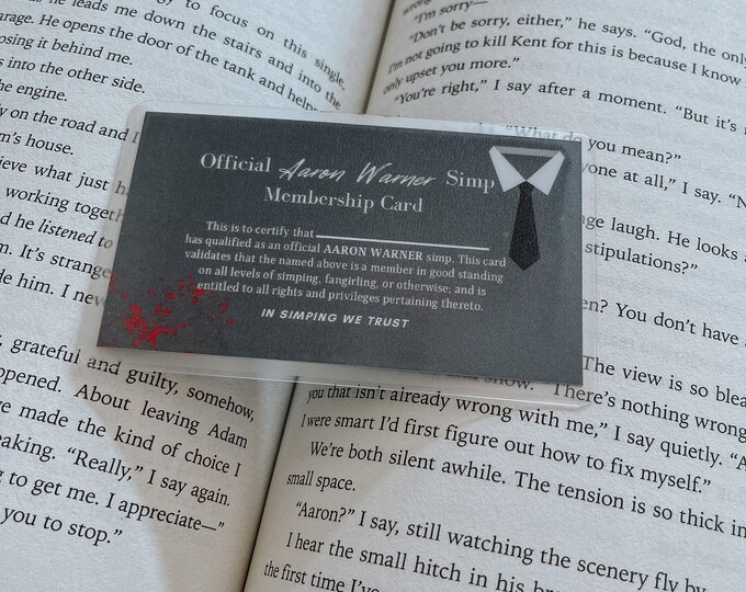 Aaron Warner Simp Card Shatter Me Series - Etsy