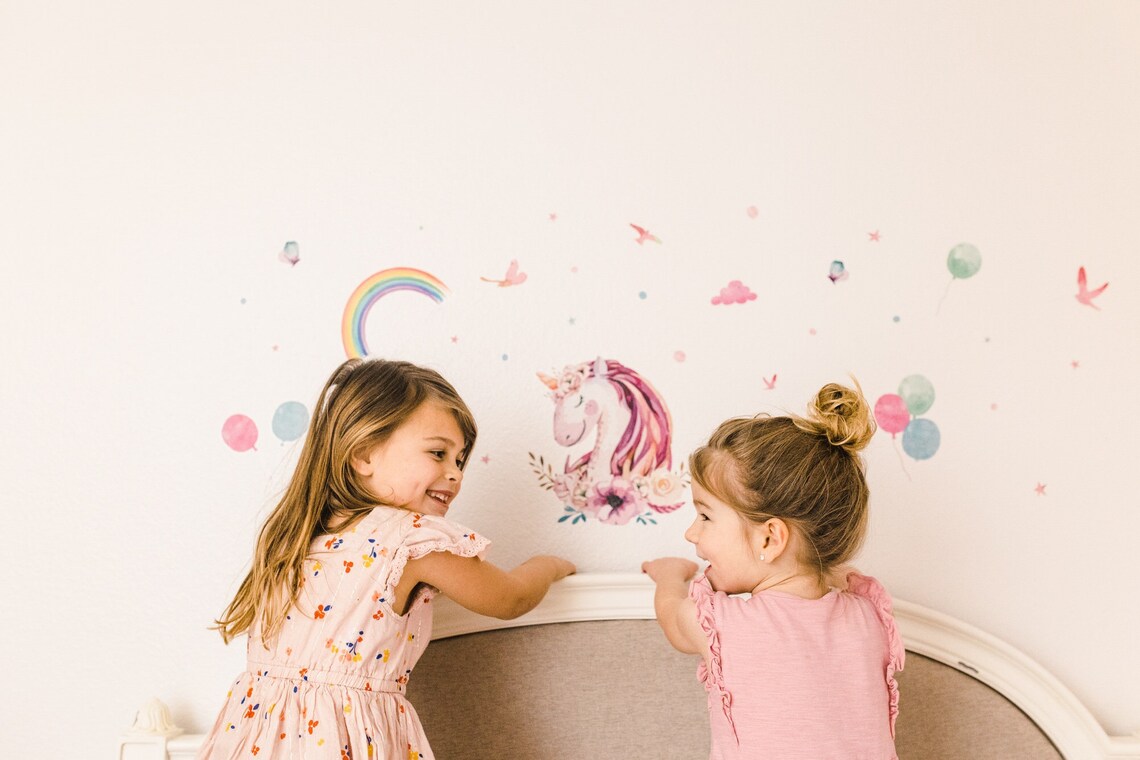 Unicorn Wall Decal for Girl Bedroom | Stickers for Girls Bedroom ...
