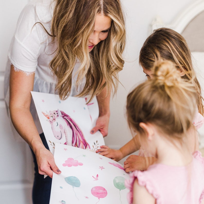 Unicorn Wall Decal for Girl Bedroom | Stickers for Girls Bedroom ...