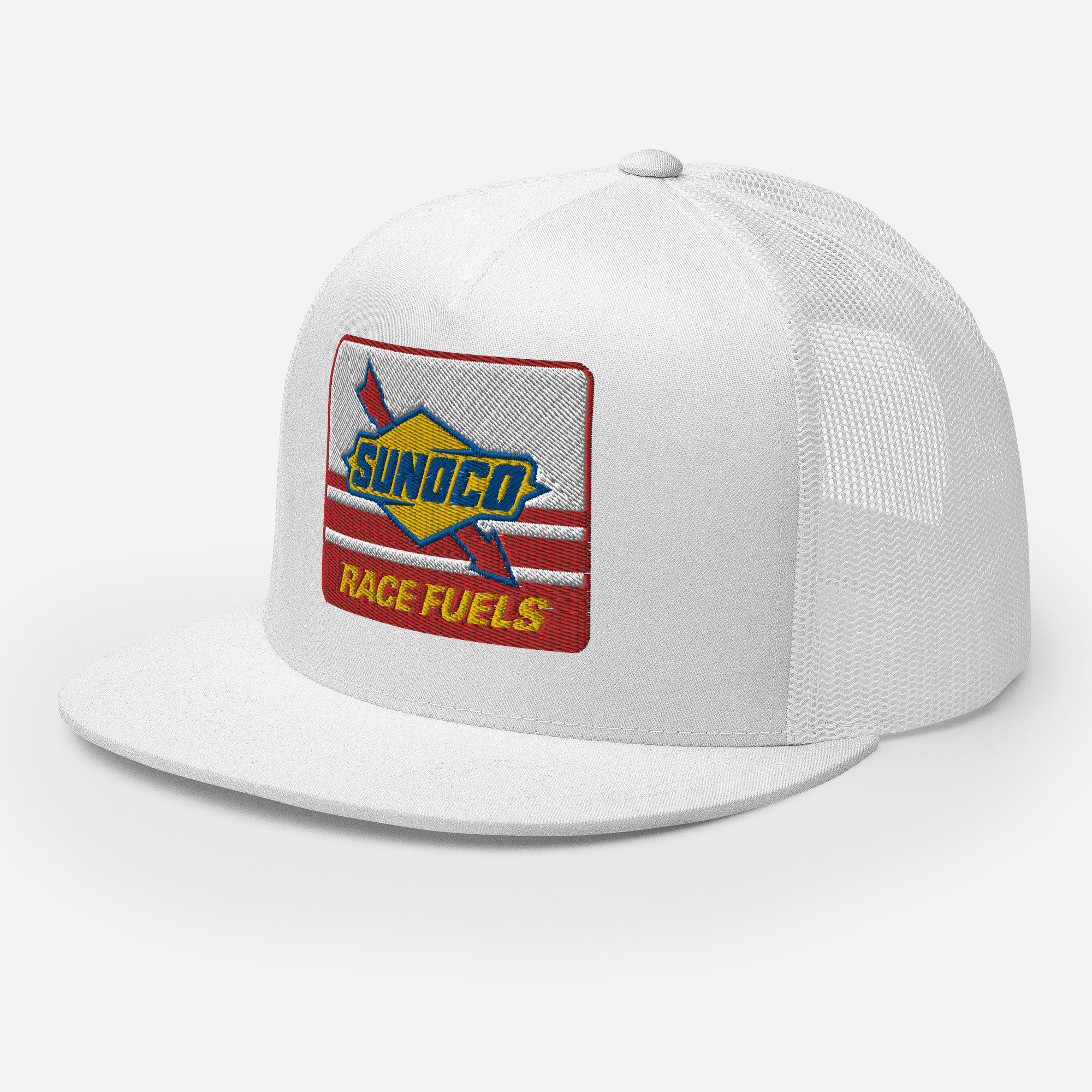 Sunoco Racing Fuel Vintage Snapback Trucker Hat With Flat Brim FREE ...