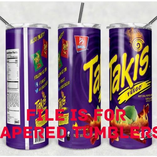 Drinkware Drink & Barware 20 Ounce Skinny Takis Purple Hot Chips Custom ...