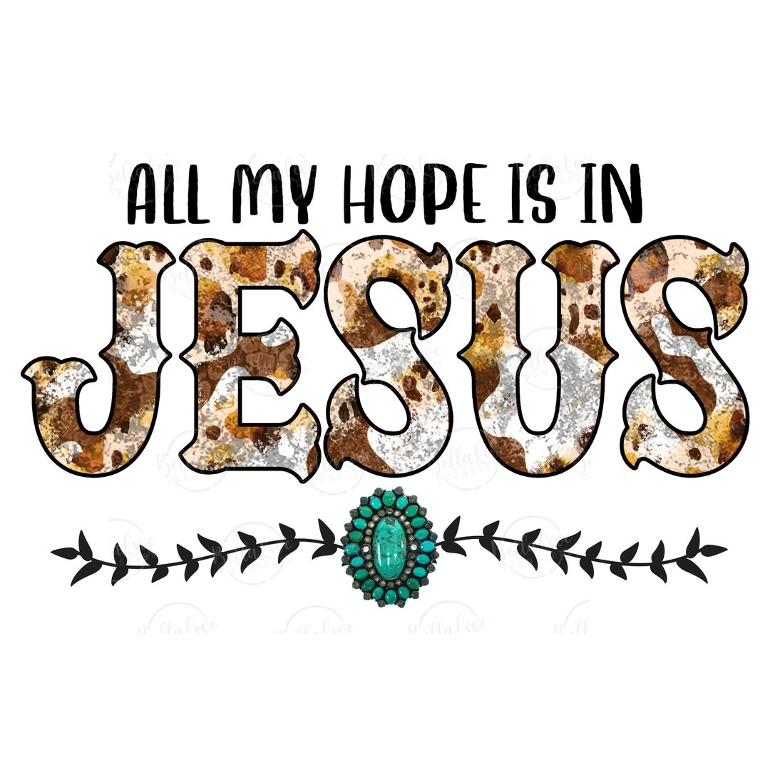 Western Print Faith Sublimation Print Cowhide and Jesus All - Etsy