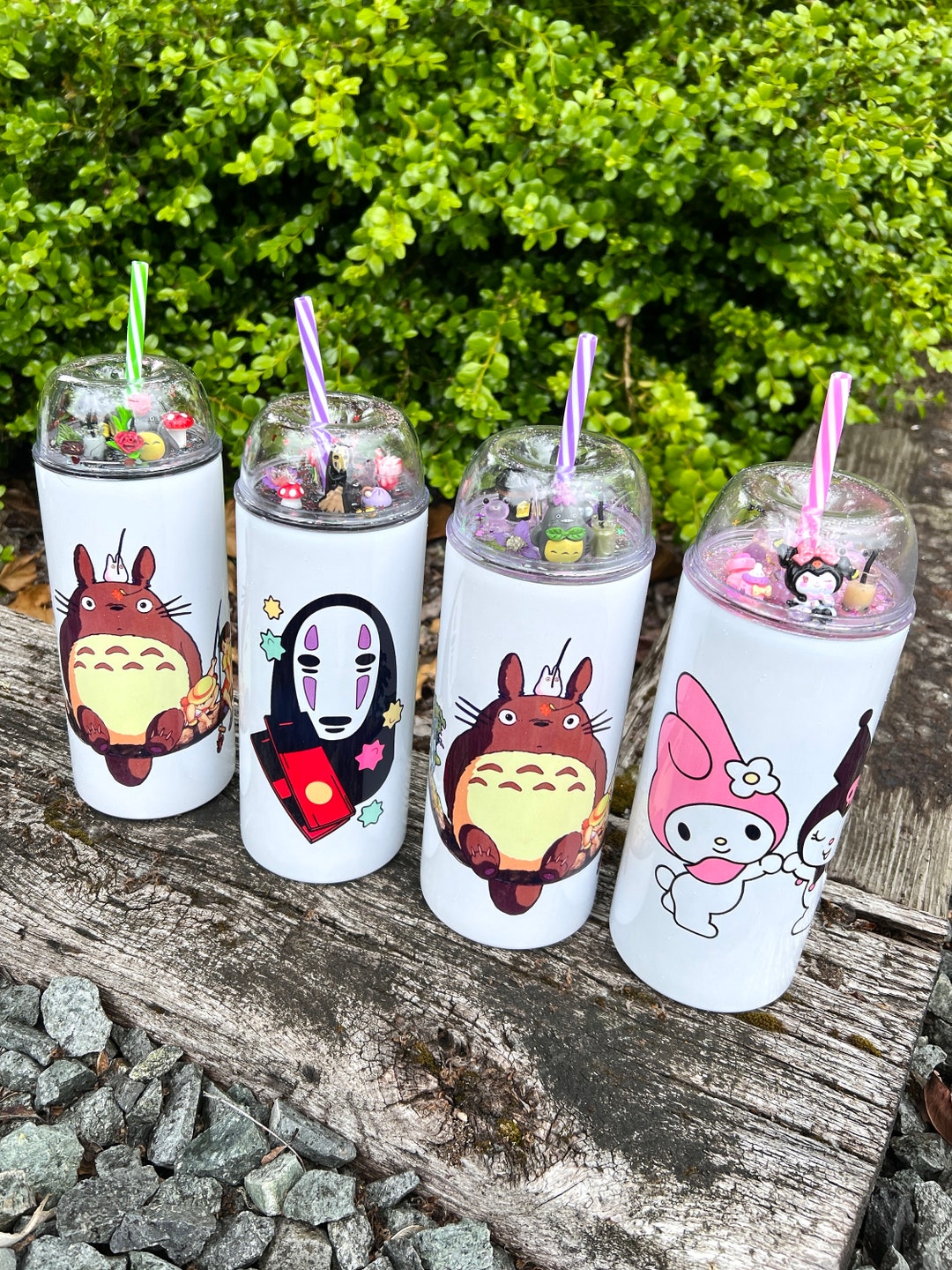 Kawaii Anime Trinket Cup Diorama Lid Shaker Stainless Steel 30oz ...